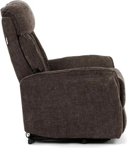 Polohovací křeslo hnědé, elektrické TV-H9727 BR2