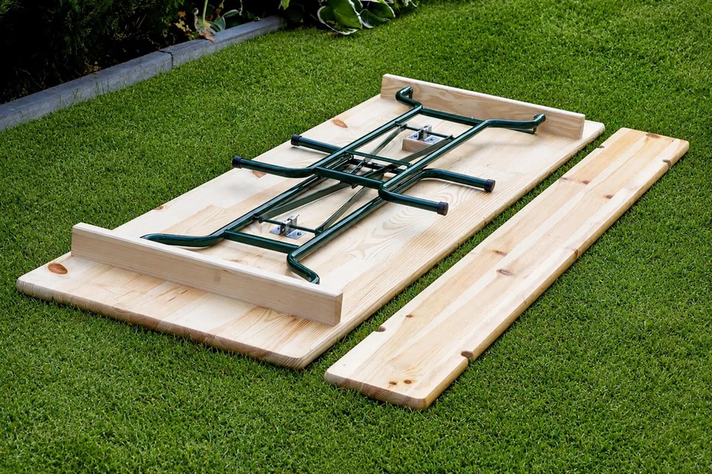 Skládací barový stůl 220x70cm – masiv borovice