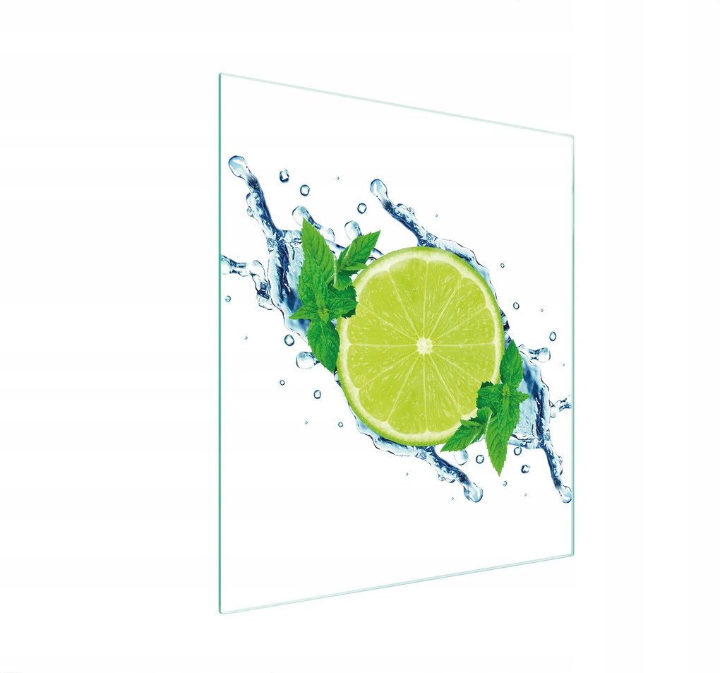 Skleněná Krájecí Deska 45x52 Limetka Tvrzené Sklo