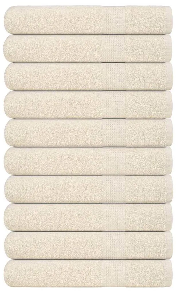 Ručníky FROGN 10 ks krémové 100x200 cm 360 g/m² 137012