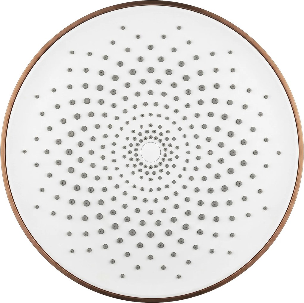 Rea Rea, kulatá dešťová sprchová hlavice, JS-021BRG, 225mm, medná matná, REA-P0620