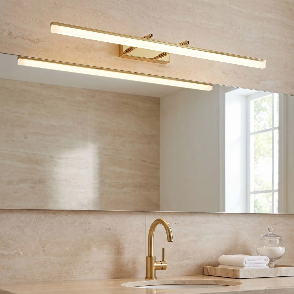 Toolight Rea, Koupelnové nástěnné LED svítidlo APP1874-1W 80cm GOLD, OSW-66029