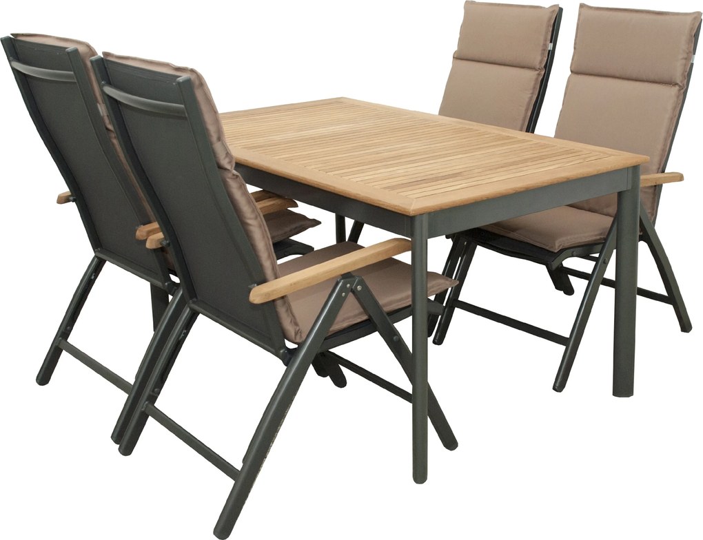 Doppler CONCEPT TEAK FSC® polohovací zahradní křeslo