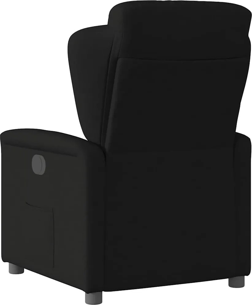 Elektrické polohovací křeslo černé textil 3303116