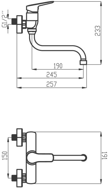 Novaservis - Dřezová/umyvadlová baterie METALIA lesklý chrom