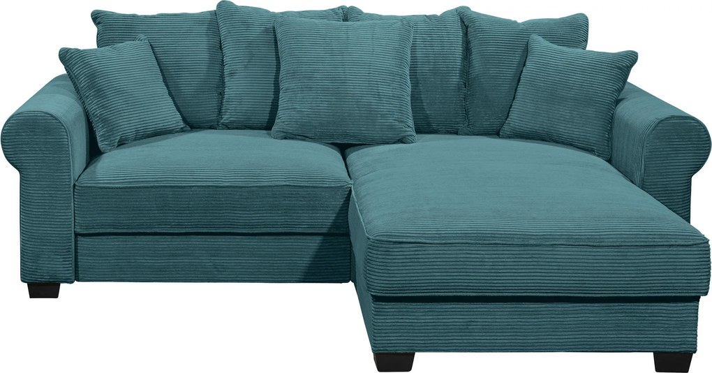 XXXLutz ROHOVÁ SEDAČKA, textil, azurová modrá MID.YOU - Sedací soupravy - 002220047318