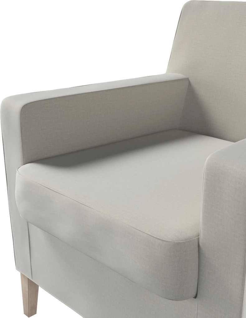 Potah na křeslo IKEA Karlstad barva šedá látka sametová