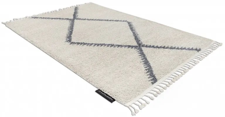 Dywany Łuszczów, Kusový koberec Berber Maknes B5910 cream and grey, 200x290, béžová, ložnice