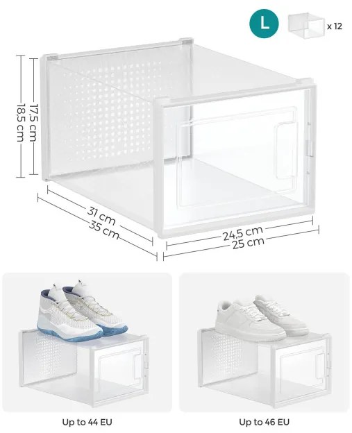 Úložné boxy LSP12MWT (12 ks)