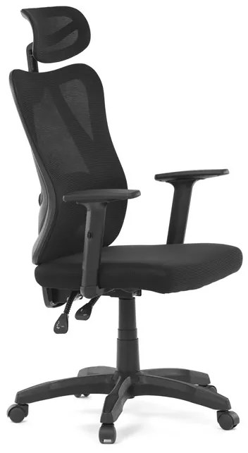 Ergonomická kancelářská židle ORVIN - černá síťovina Barva: černá
