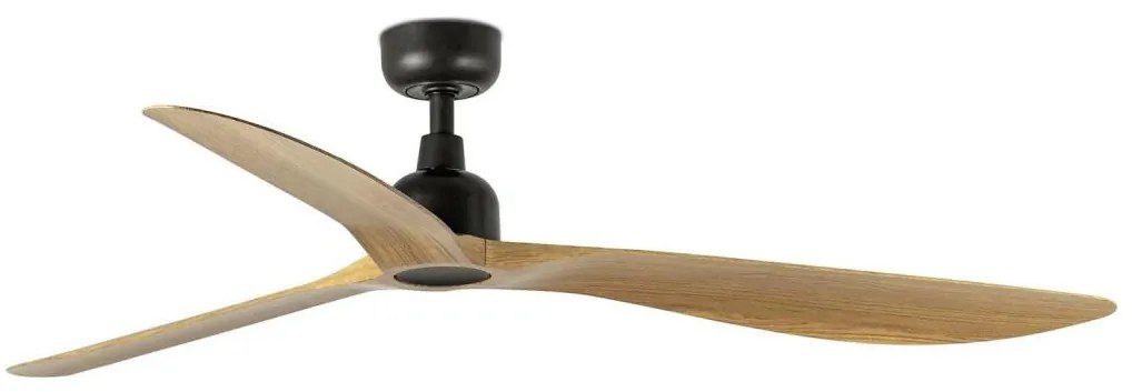 FARO Barcelona FARO 34360 - Stropní ventilátor OUTWOOD L hnědá/černá pr. 150 cm IP44 + DO 34360