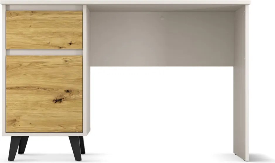 Psací stůl BORG 1d1s/120 kašmír / dub artisan