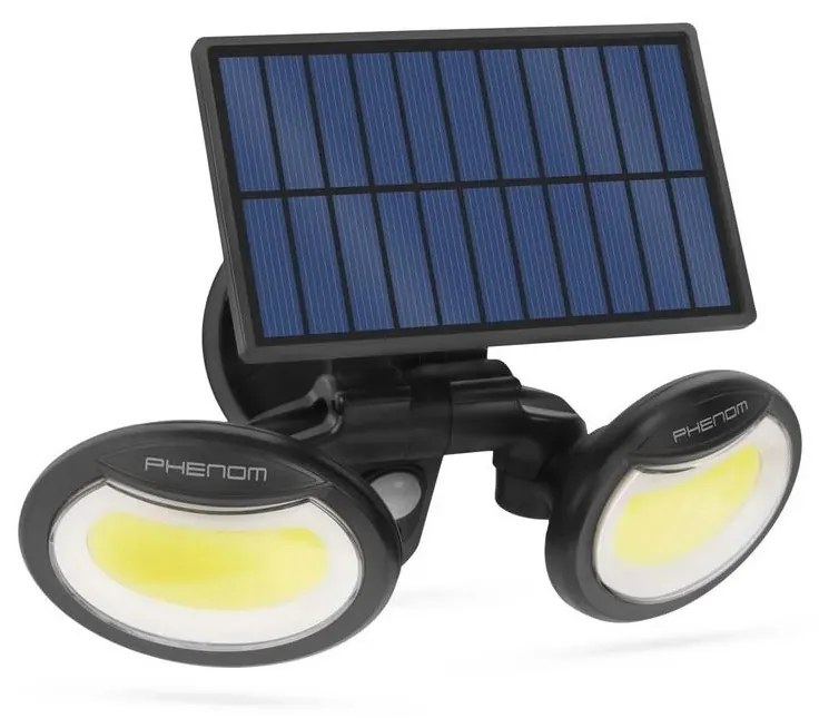 LED Solární reflektor se senzorem 2xLED/4W/5V IP65