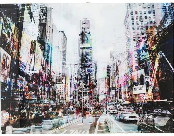 Obraz na skle Times Square Move 120x90cm