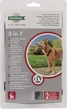 PetSafe Harness and Car Restraint postroj pro psy 3v1 černá - velikost