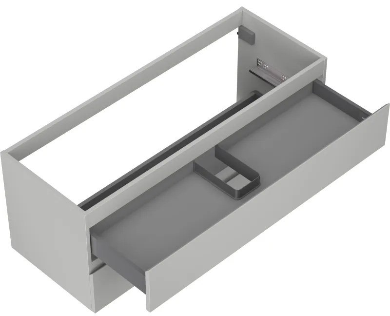 Mexen Orio, koupelnová skříňka 120 cm, 2 zásuvky, šedá matná, 91A10-12047-2-BFF62