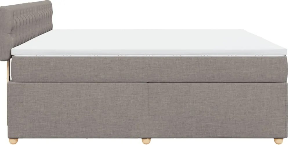 Box spring postel s matrací taupe 180x200 cm textil 3289070