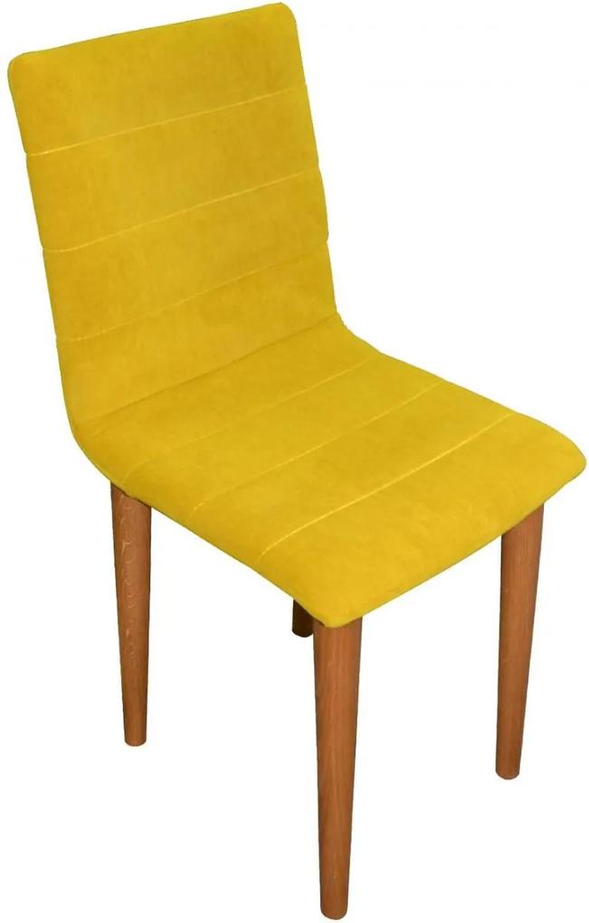 Čalouněná židle Jordan v exkluzivním designu s nohami z dubového nebo bukového masivu