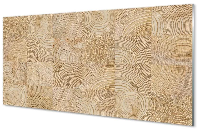Obraz na skle Dřevo kostka obilí 100x50 cm