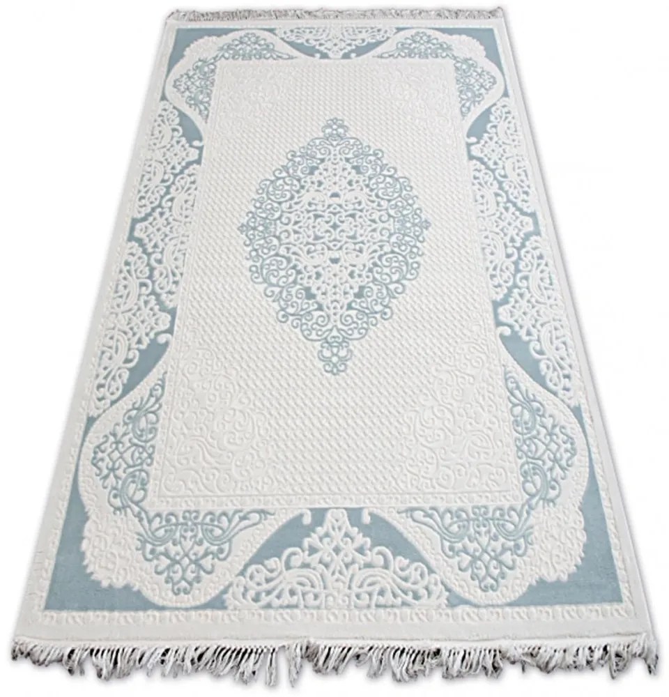 Luxusní kusový koberec akryl Sergej modrý 80x300cm