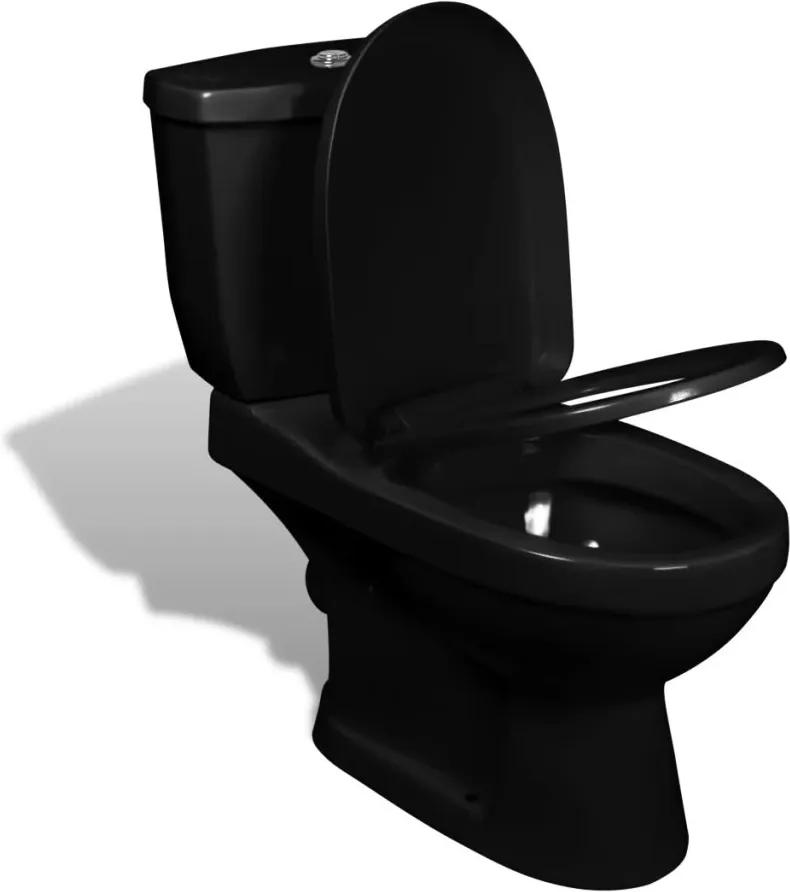 Černé WC s cisternou | keramika