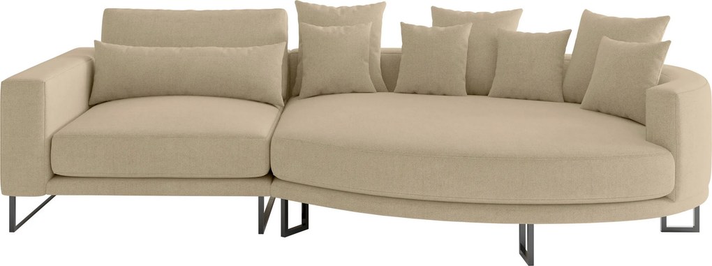 XXXLutz POHOVKA BIG SOFA, textil, béžová Livetastic - Pohovky - 001968009102