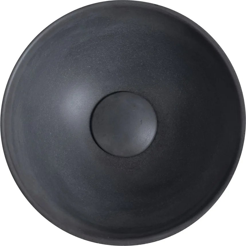 Sapho Sapho, MINOR betonové umyvadlo na desku, průměr 26cm, antracit, MR26016