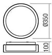 Redo 01-1454 - LED Koupelnové stropní svítidlo NAJI LED/18W/230V IP44