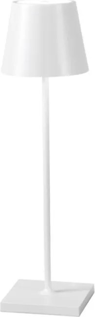 FAN LED-DRINK-BCO Nabíjecí venkovní stolní svítidlo DRINK bílá, kov, LED 2,2 W, 190 lm, 3000 K, stmívatelné, IP54, 36 x 11 cm - FANEUROPE