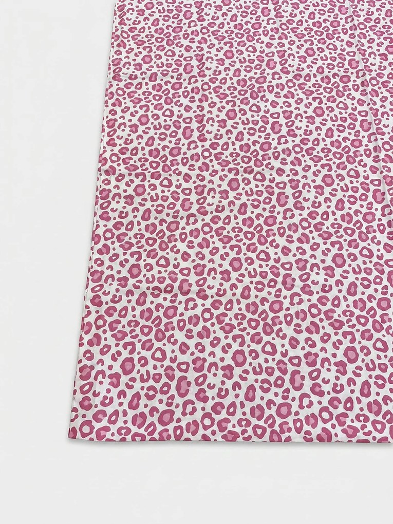 Sinsay - Bavlněné ložní povlečení s leopardím vzorem - růžová