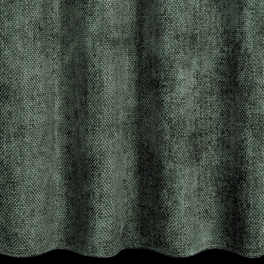 ZATEMŇOVACÍ ZÁVĚS NA KROUŽCÍCH ALETA 135X250 CM TMAVĚZELENÁ