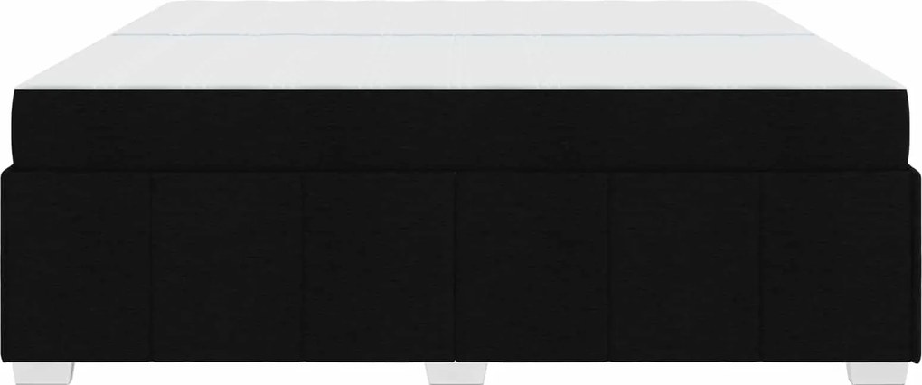 Rám postele s matrací Černá 200 x 200 cm textil 3398309