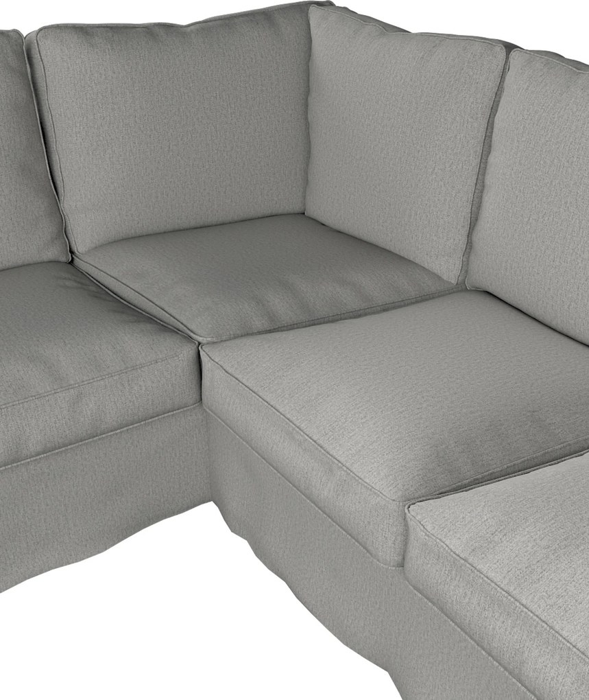 Potah na pohovku IKEA Ektorp rohová barva šedá látka pletený vzor
