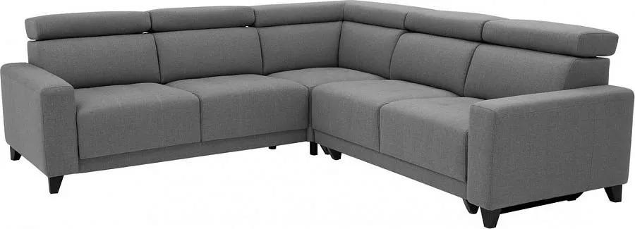 Casarredo - Komfort nábytek Rohová sedací souprava BRIANA rozkládací s úložným prostorem, pravá, látky A1 | potah: gemma 39,barva: N4 ořech