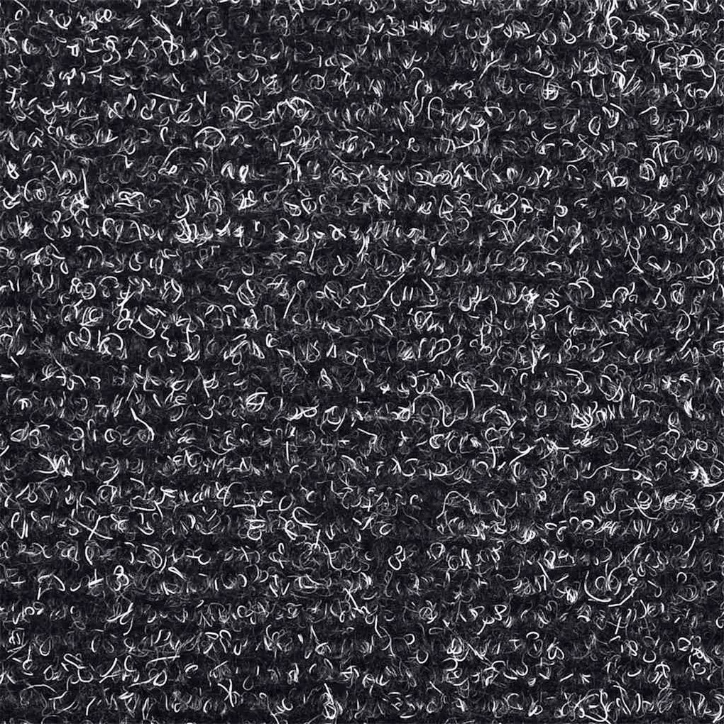 Schodové rohože samolepicí 10 ks 65 x 21 x 4 cm tmavě šedé, půlkulaté, velké 149701