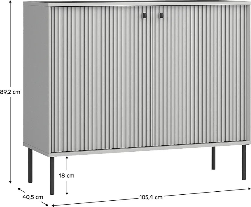 Skříňka ARIS 2D, šedá
