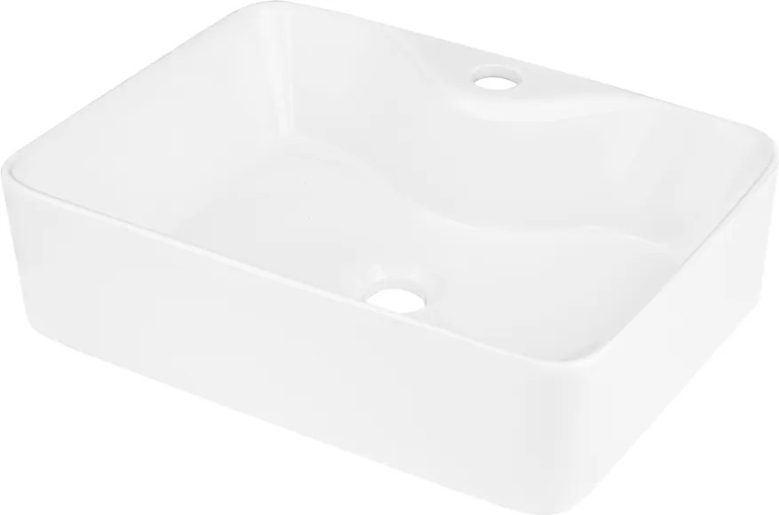 Gamma Yogi, umyvadlo na desku 480x375x135 mm, bílá lesklá, GMA-UC-YOGI
