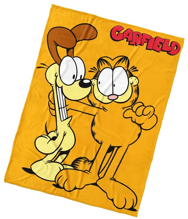 Dětská deka Garfield a kamarád Odie 150x200 cm