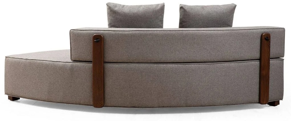 Designová rohová sedačka Galatea 360 cm šedá - pravá