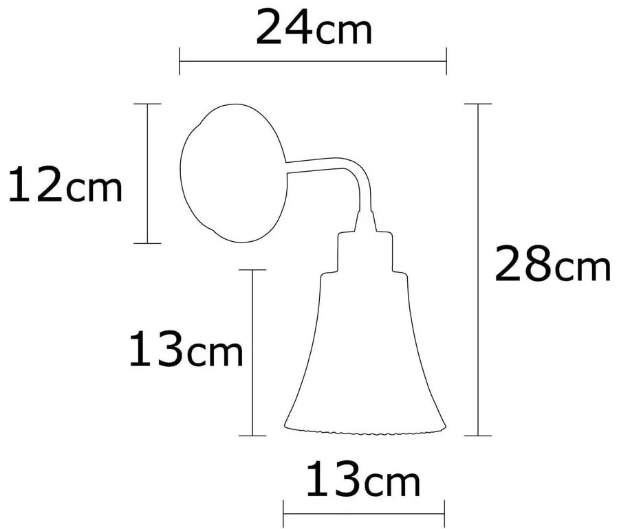 Nástěnné svítidlo ve zlaté barvě Foca – Opviq lights