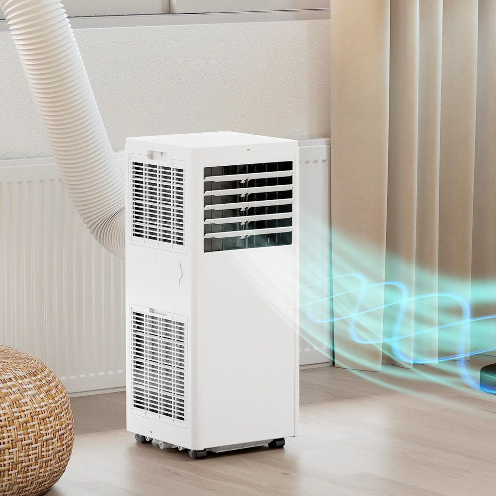 Přenosná klimatizace 9000 BTU, 4 v 1 s chlazením, odvlhčovačem, ventilátorem, režimem spánku