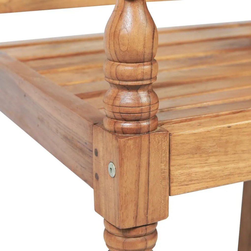 vidaXL Marketos Zahradní lavice Batavia s poduškou 150 cm teak