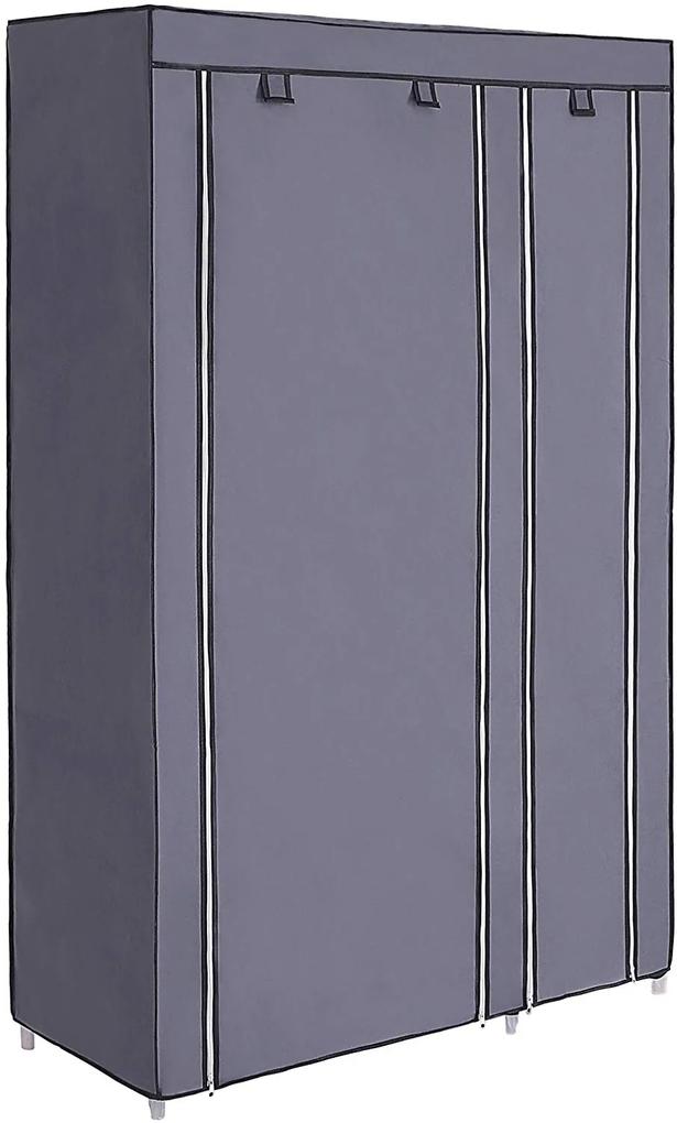 SONGMICS Šatní skříň, látková, šedá, 110 x 175 cm