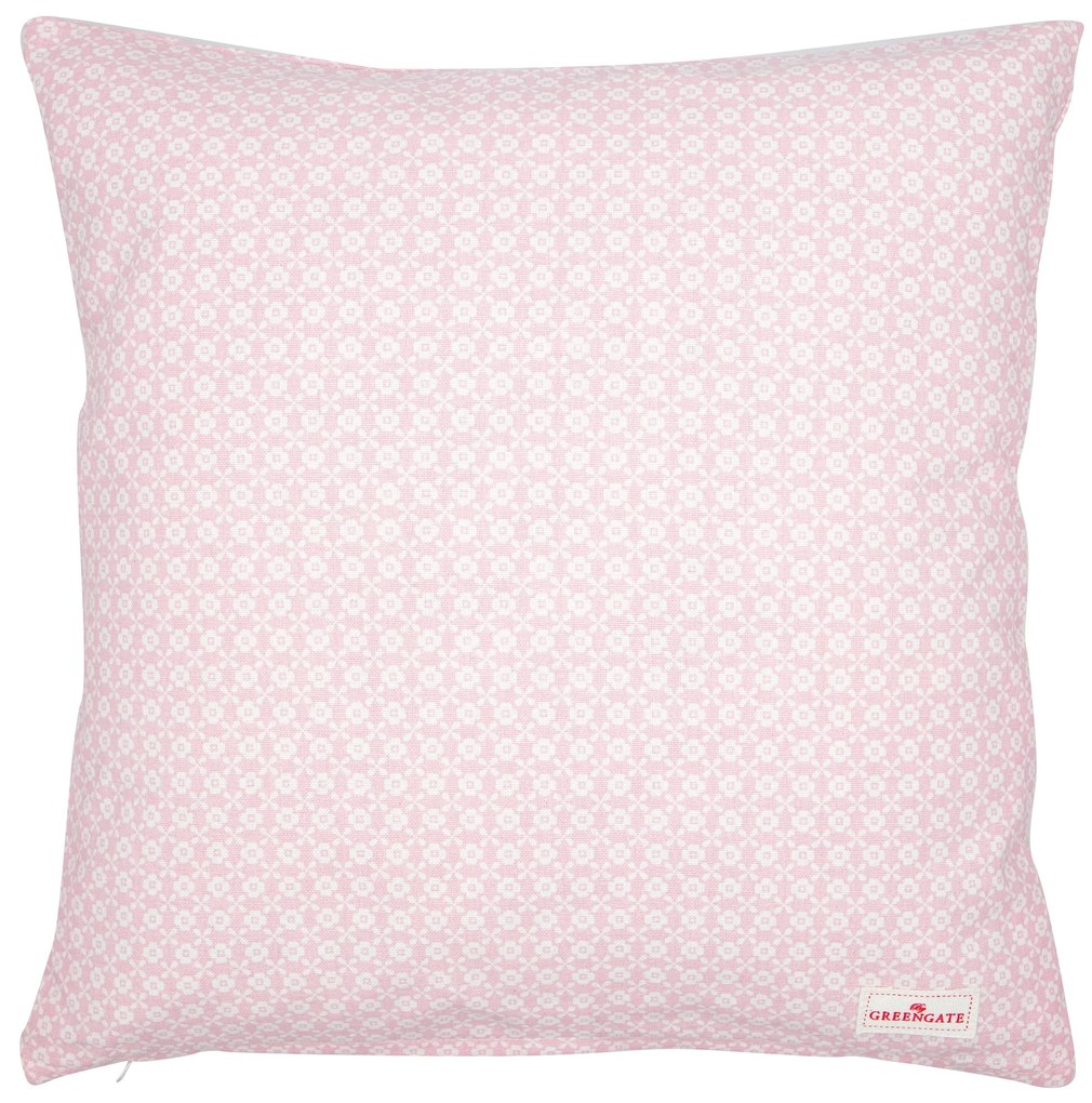 GreenGate polštář Helle Pale Pink 40x40cm