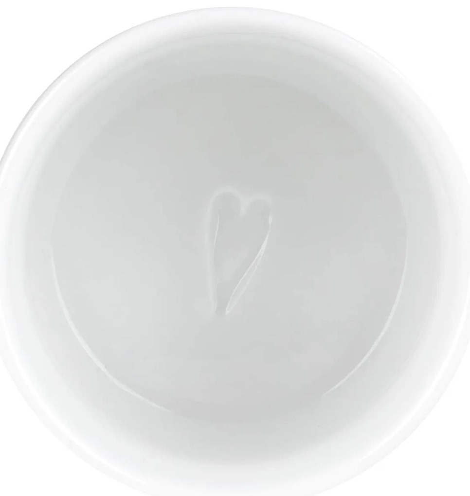 räder Servírovací sada Heart, bílá barva, dřevo, porcelán