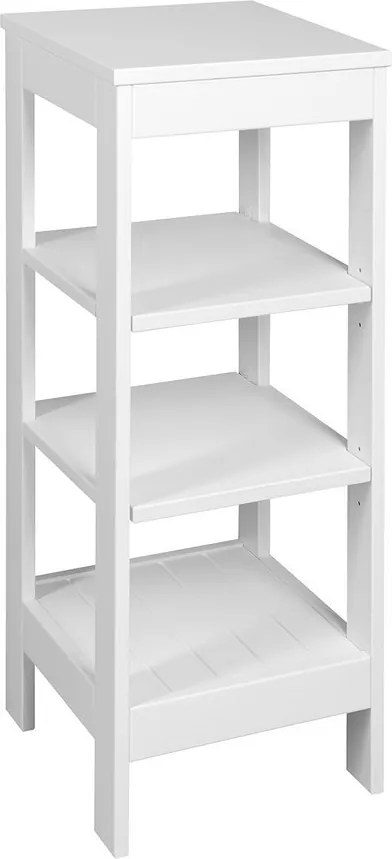 Aqualine Aqualine, ETIDE policový regál 36x86x36 cm, bílá mat, ET086
