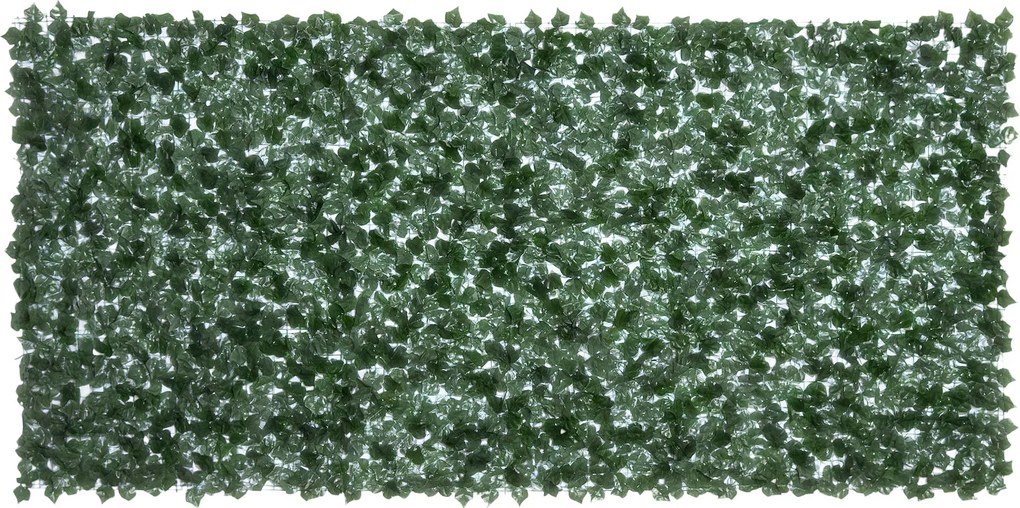Umělý živý plot Outsunny - Ochranná clona na soukromí, UV ochrana, Zelená clona na balkon, Zahradní clona s listy 300 x 150 cm | Aosom