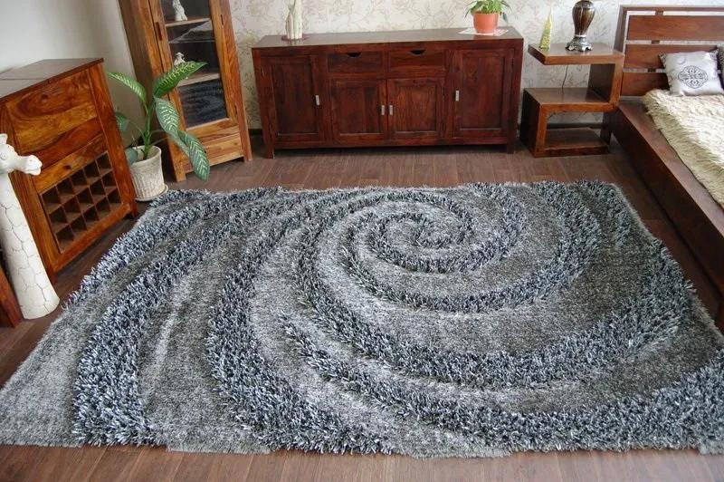 Kusový koberec SHAGGY MYSTERY tmavě šedý 67x120