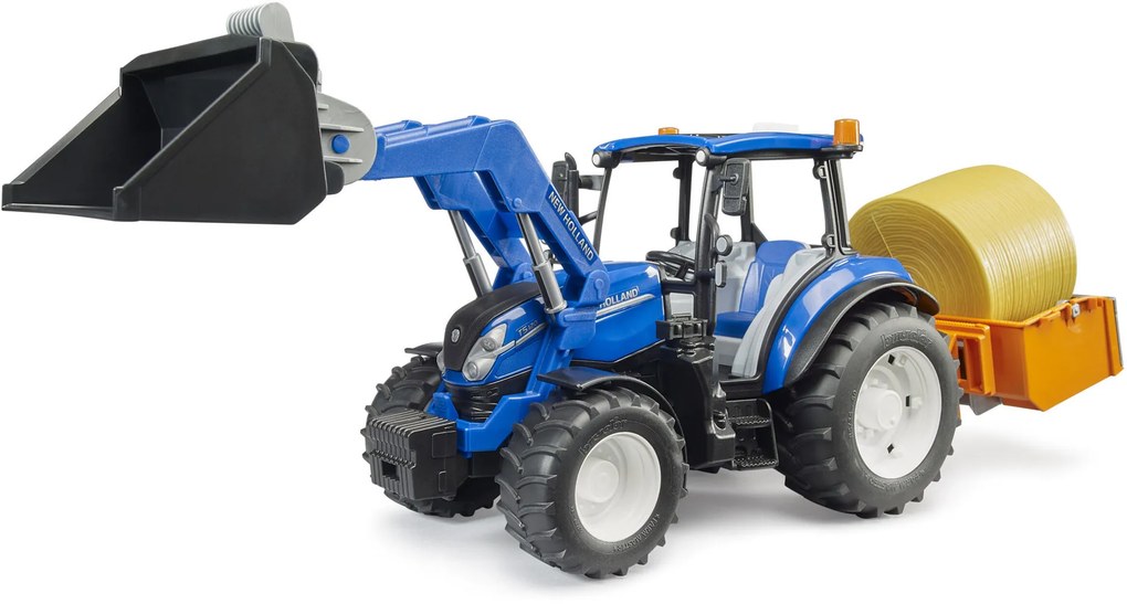 Bruder 02187 new holland s nakladačem, sklápěcím boxem a vidlemi