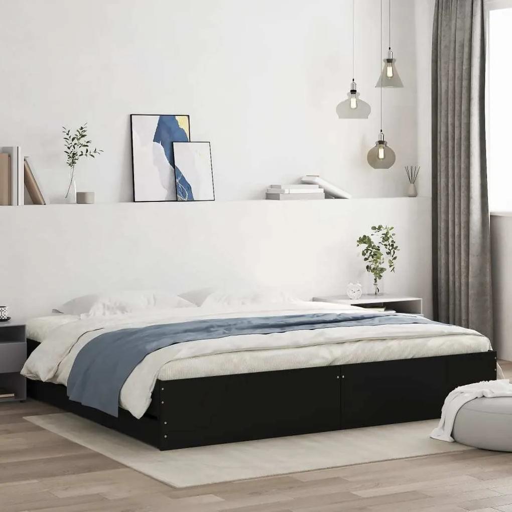 vidaXL Rám postele se zásuvkami 200x200 cm kompozitní dřevo [3207246] Barva: dub sonoma